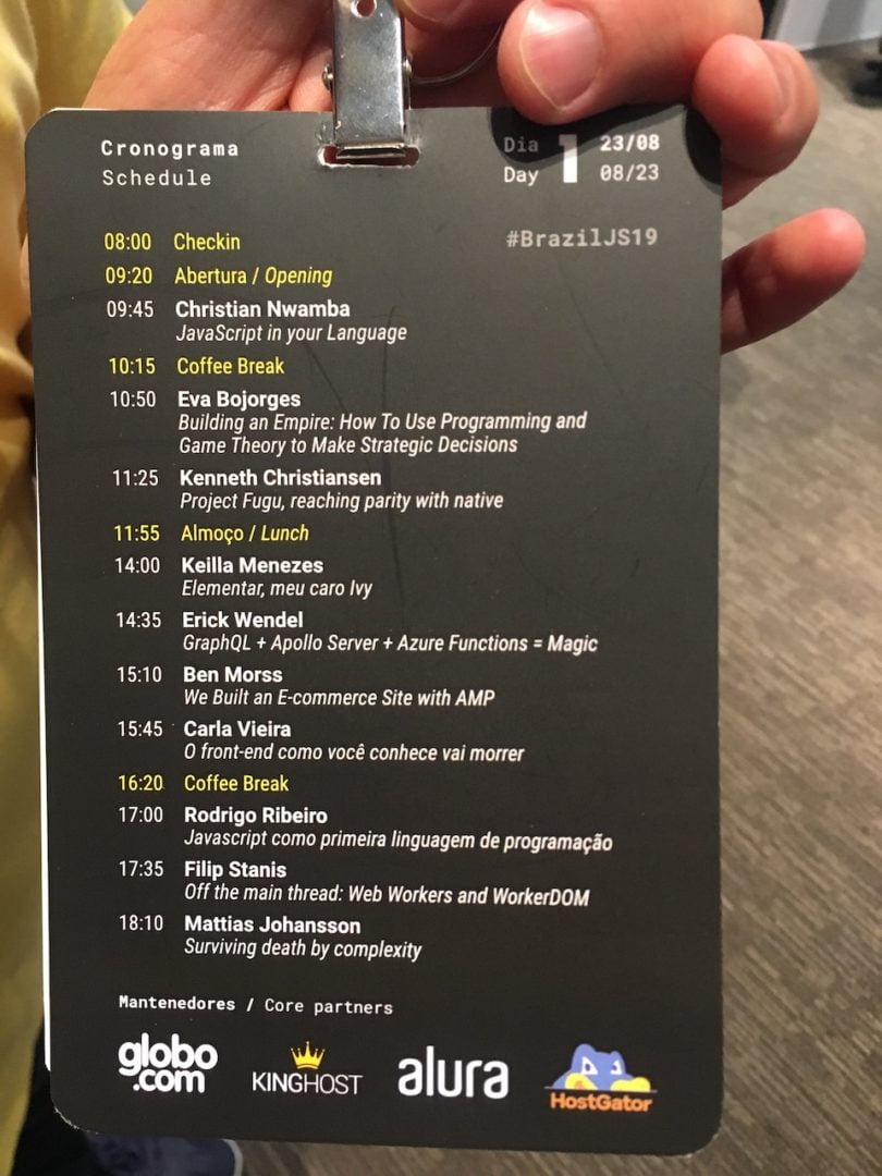 Mi experiencia en el BrazilJS Conf de 2019 - El blog de Skatox